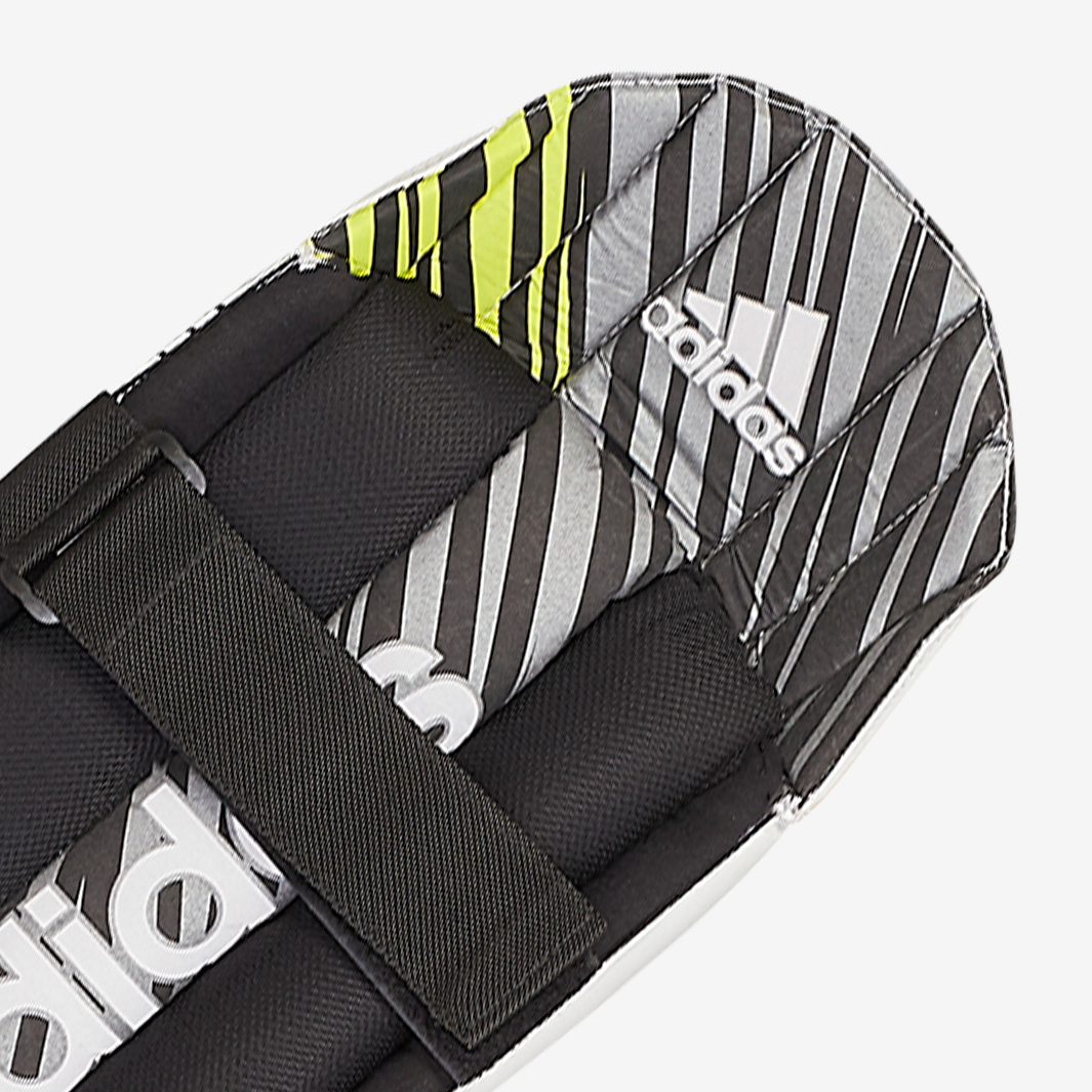 adidas Incurza 2.0 Junior Wicket Keeping Pads - White/Acid Yellow ...
