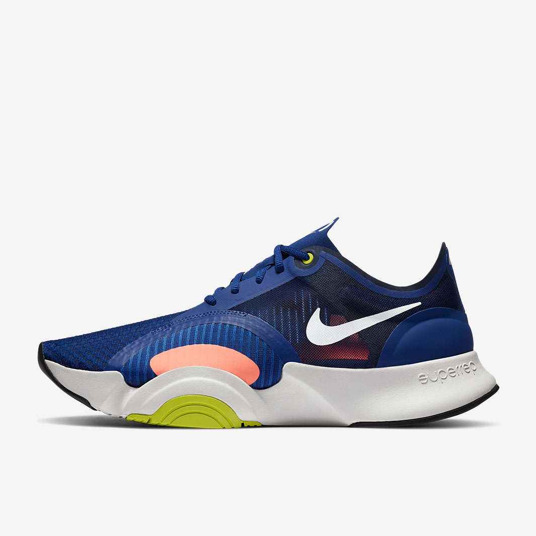 Nike SuperRep GO - Deep Royal Blue/White-Light Bone-Cyber - Mens Shoes