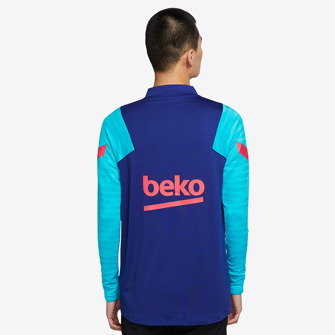 Nike FC Barcelona 20/21 Strike Drill Top - Deep Royal Blue/Light Fusion ...