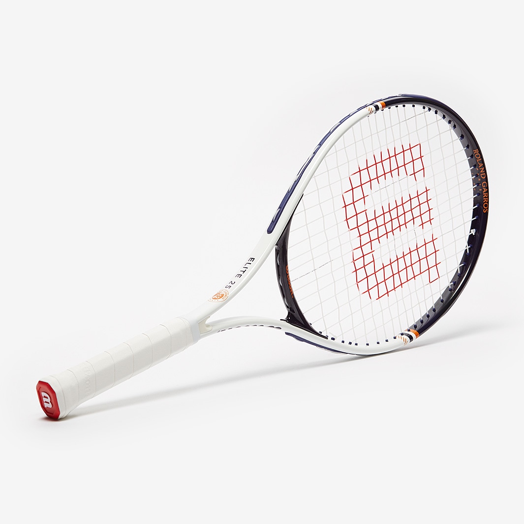 Wilson Roland Garros Elite 25 - White/Blue/Orange - Boys Rackets