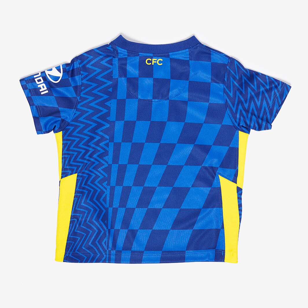 Nike Chelsea 21/22 Infants Home Kit - Lyon Blue/Opti Yellow - Boys ...