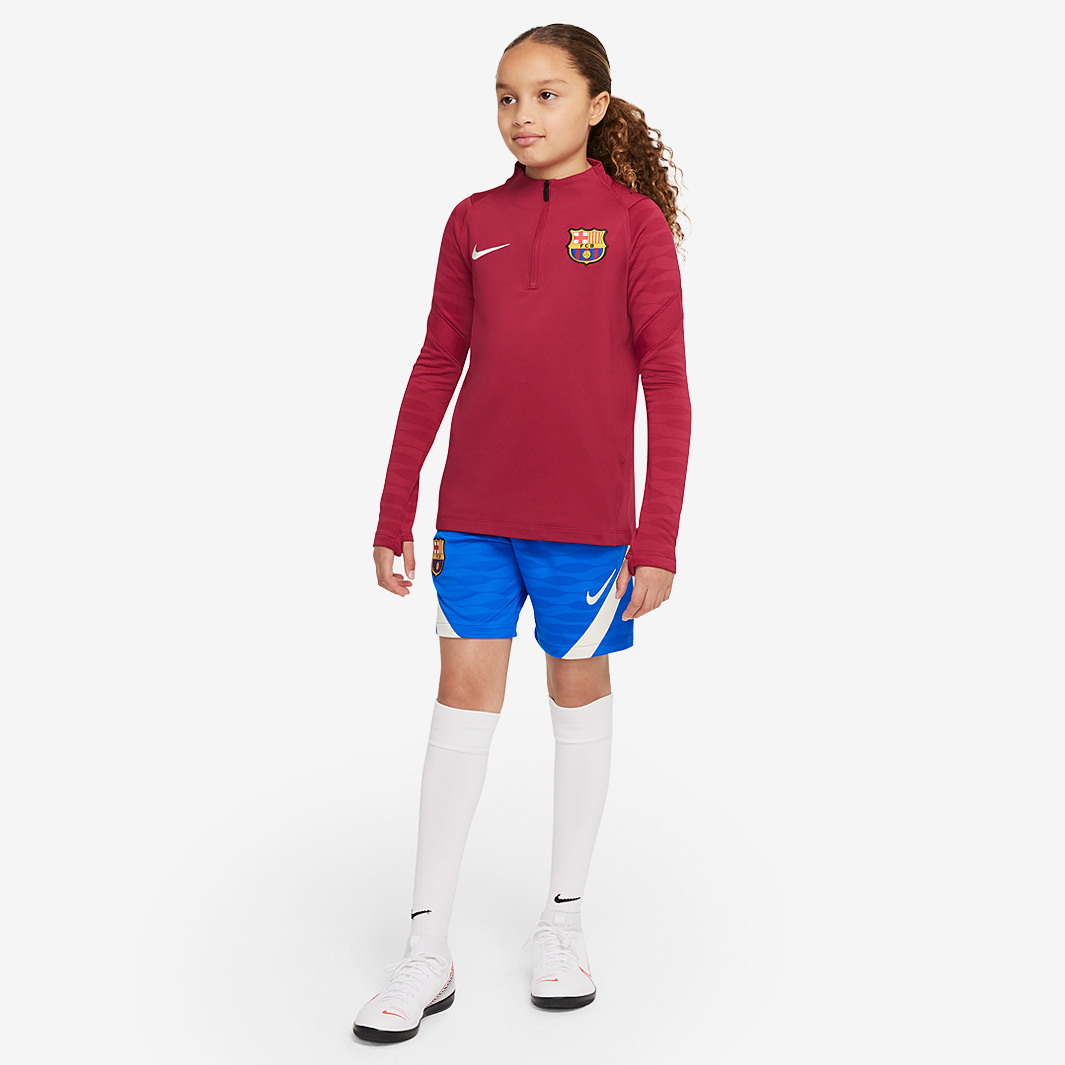 Nike FC Barcelona 21/22 Kids Strike Drill Top - Noble Red/Noble Red ...