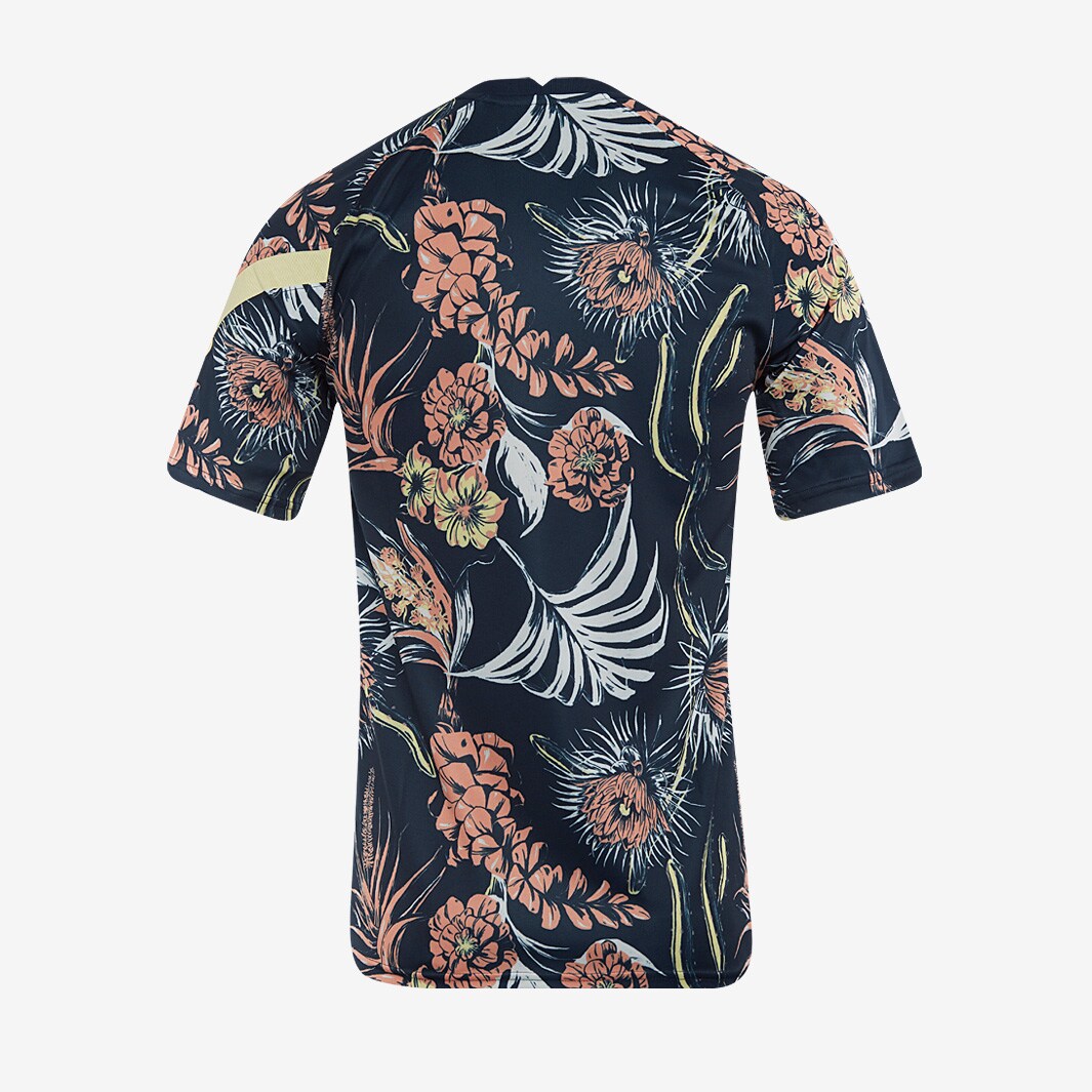 Nike Club America 21/22 Pre-Match SS Shirt - Armory Navy/Lemon Chiffon ...