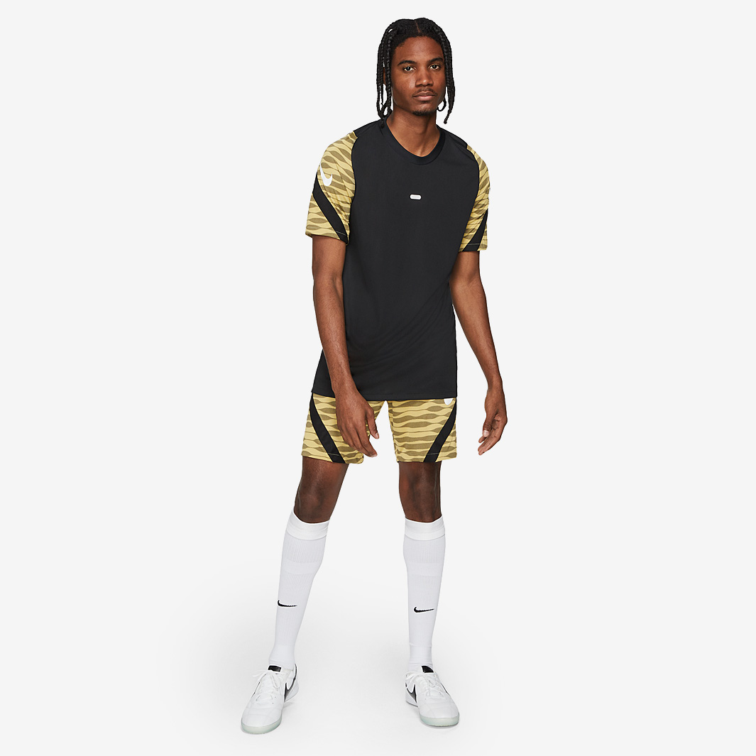 Nike Dry Strike 21 SS Top - Black/Saturn Gold/Black/White - Mens Clothing