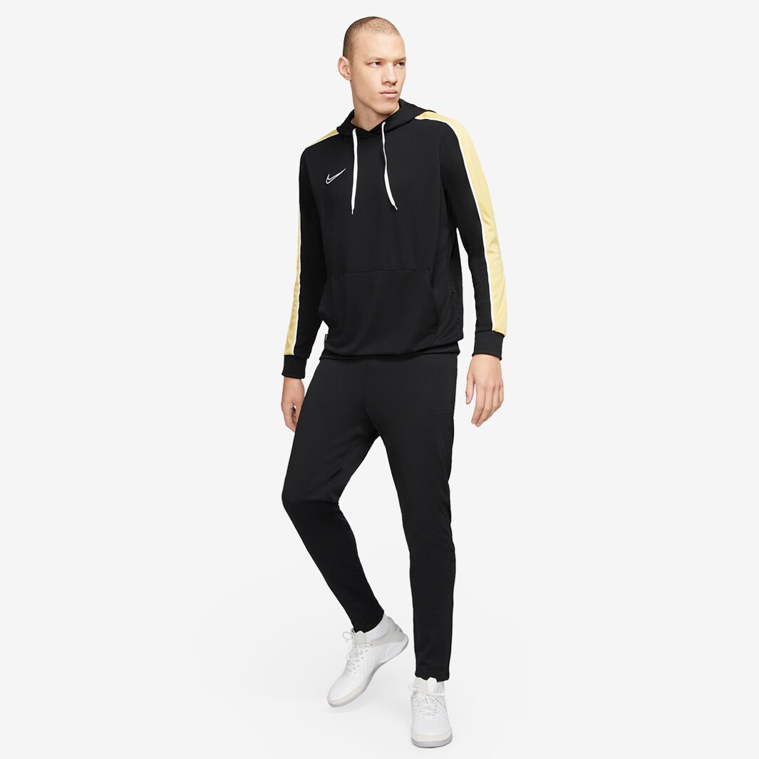 Nike Dry Academy Hoodie - Black/Saturn Gold/White - Mens Clothing