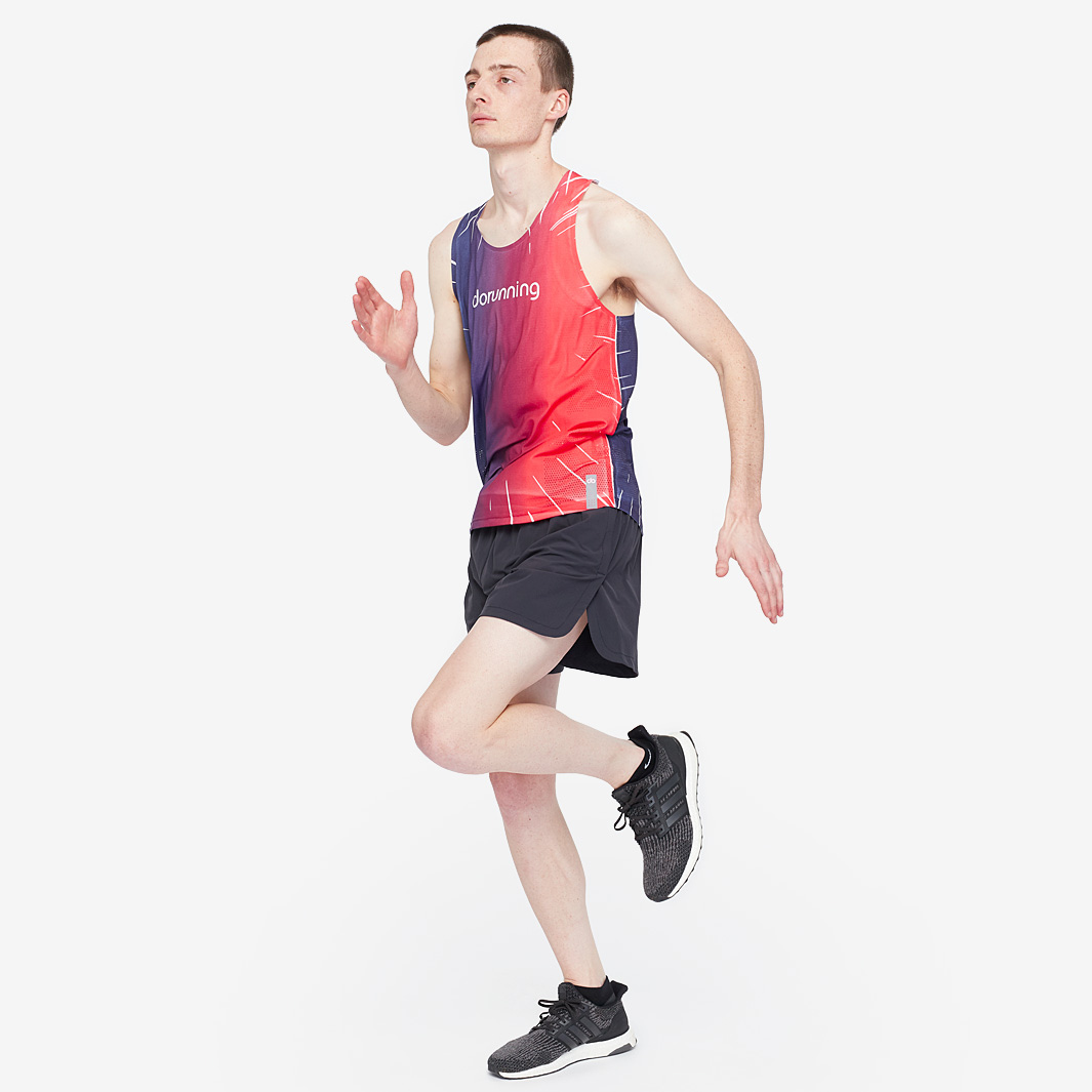 do Race Me Sheer Speed Tank - Red/Blue - Mens Clothing