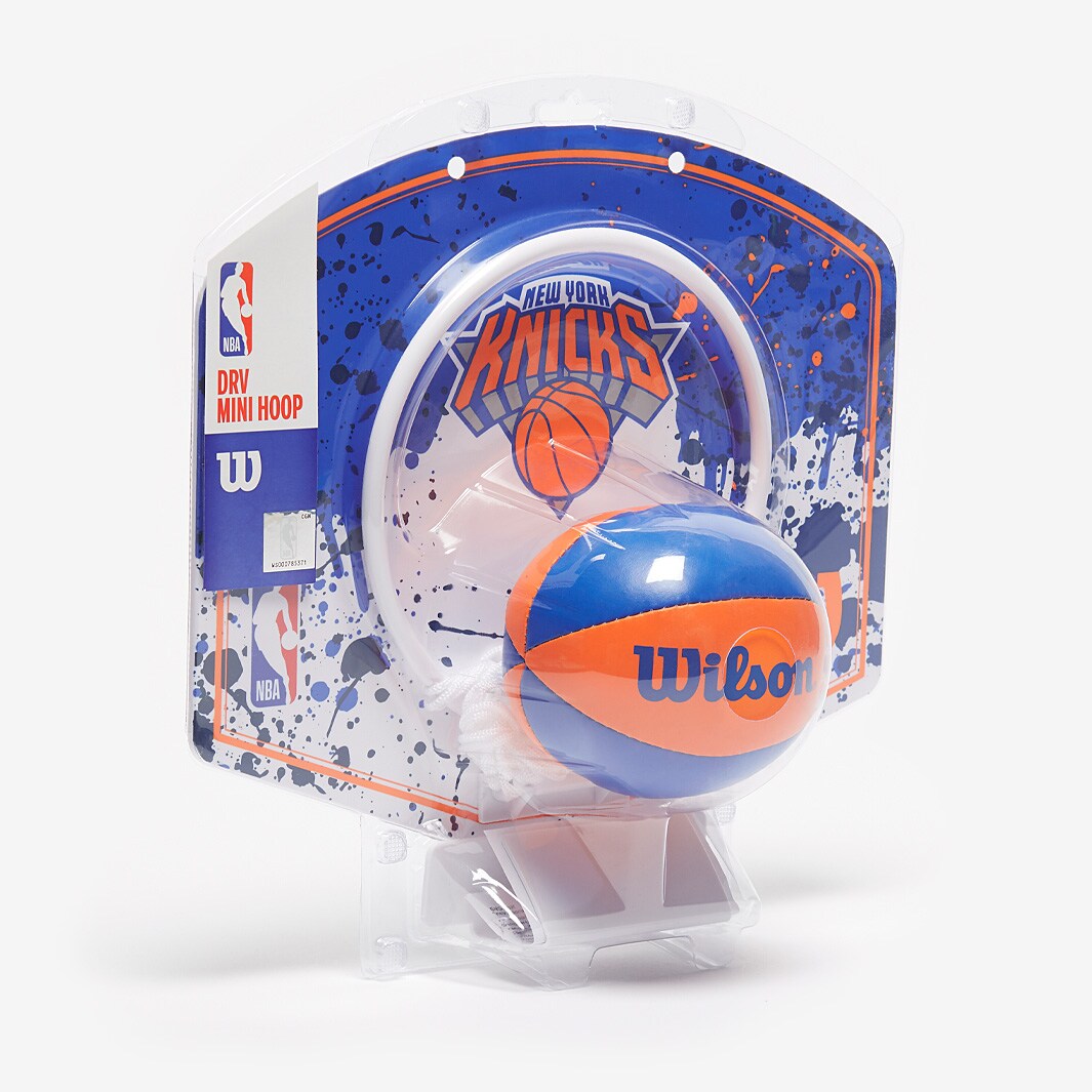 Wilson NBA New York Knicks Team Mini Hoop - Blue - Blue - Accessories