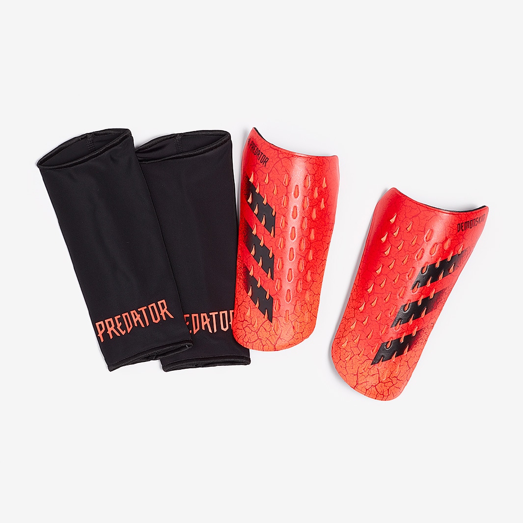 adidas Predator Competition Shin Guards - Solar Red/White/Red ...