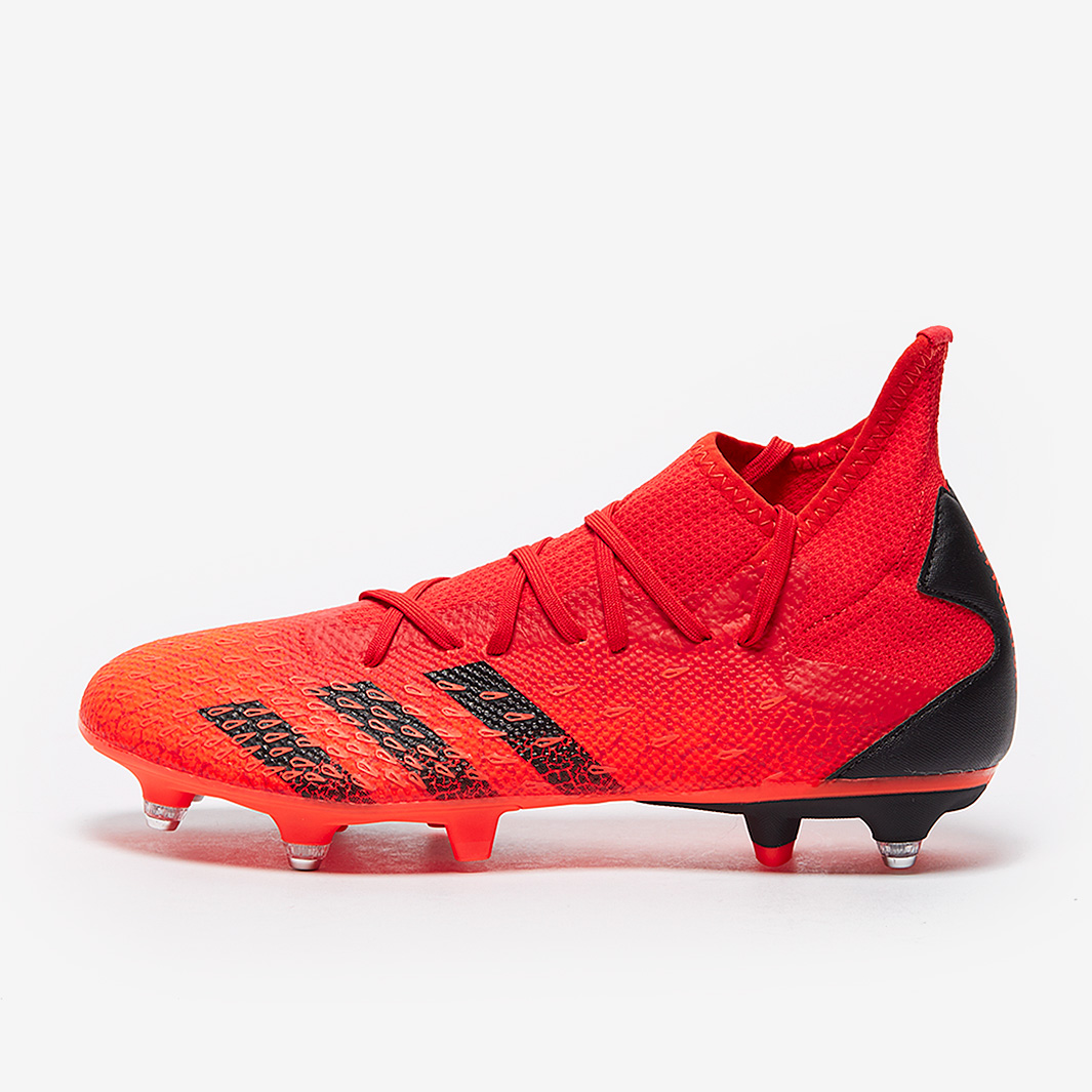 adidas Predator Freak .3 SG - Rojo/Negro/Rojo Solar - Rojo/Negro/Rojo ...