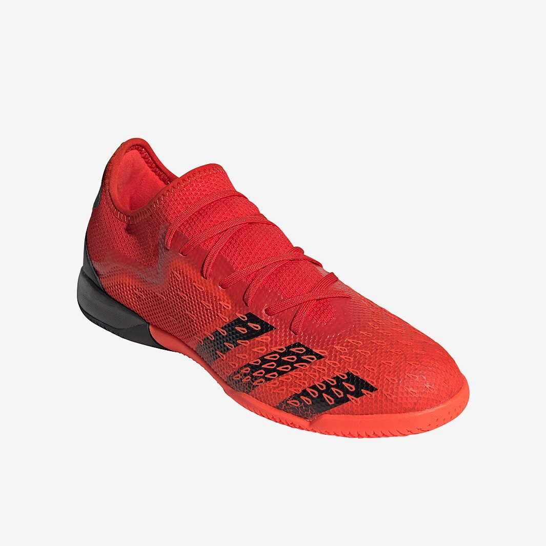 adidas Predator Freak .3 Low IN - Red/Core Black/Solar Red - Mens Boots