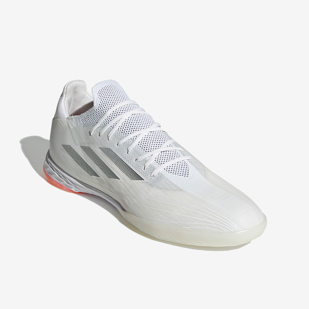 adidas X Speedflow .1 IN - White/Iron Metallic/Solar Red - Mens Boots