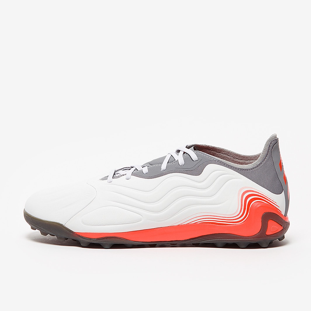 adidas Copa Sense .1 TF - White/Solar Red/Iron Metallic - Mens Boots