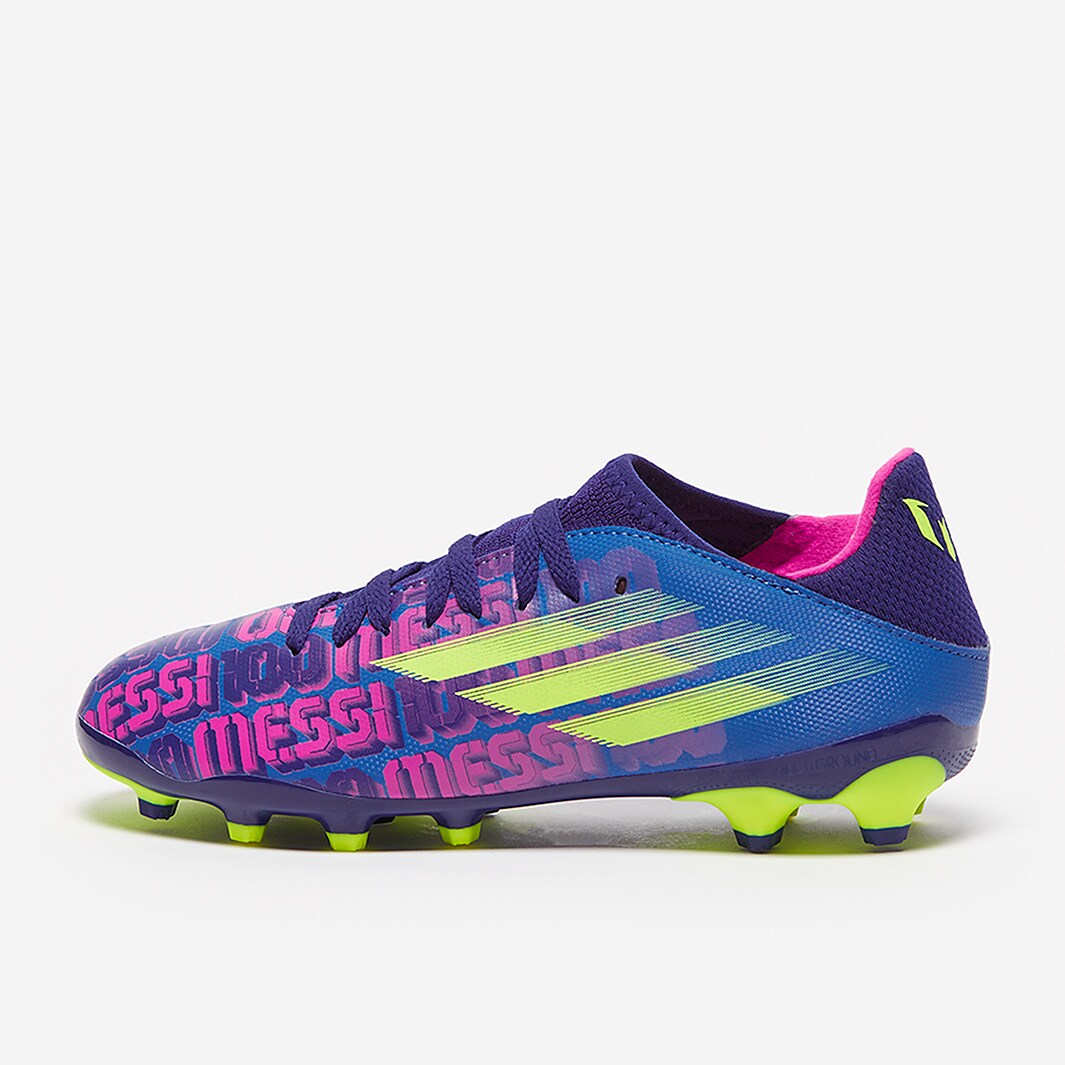 adidas Enfant X Speedflow Messi .3 MG - Bleu Victoire/Rose Choc/Jaune ...