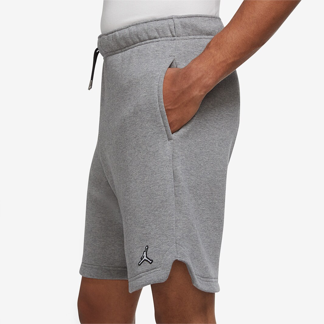 Shorts Jordan Essentials Fleece - Carbone Heather/Bianco ...