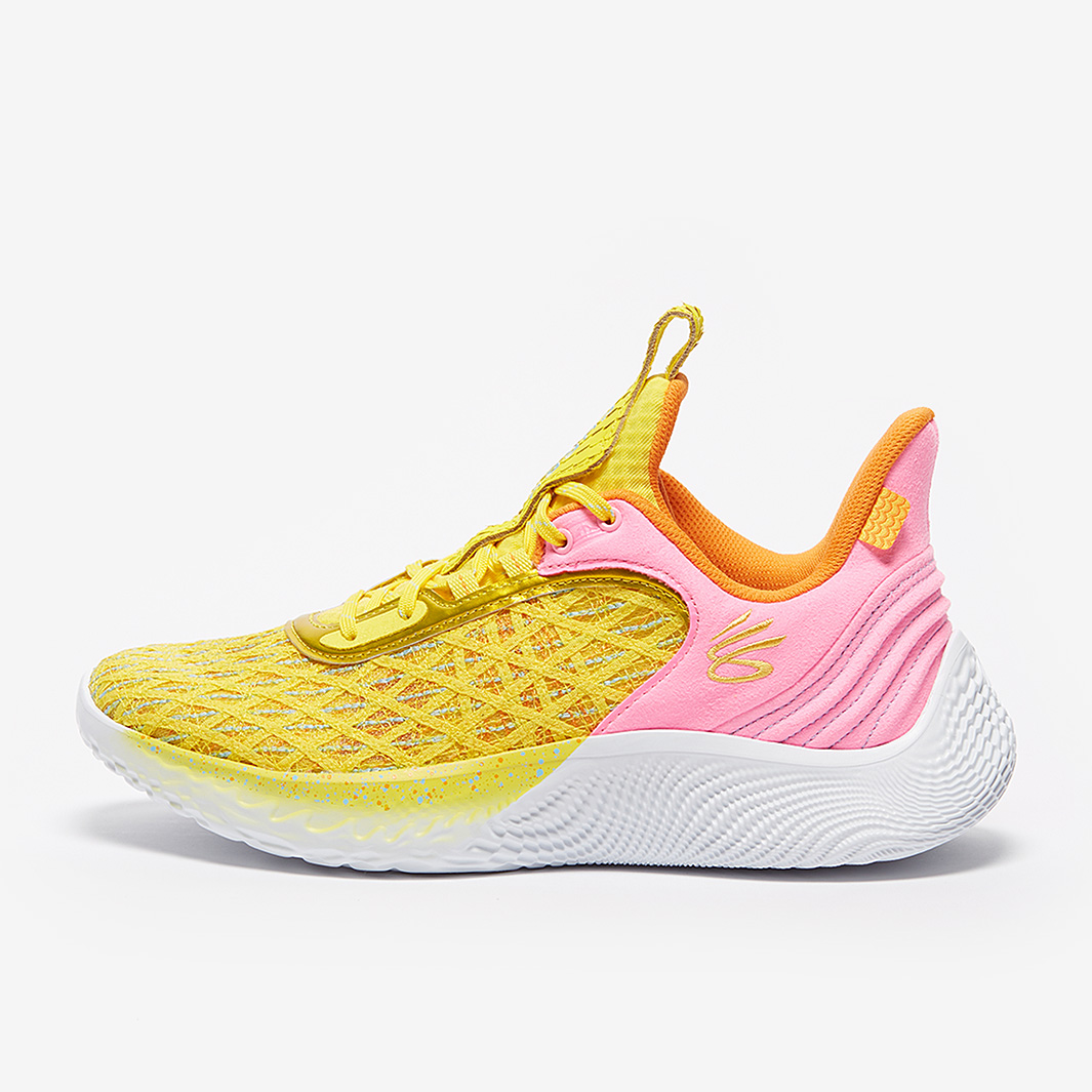 Under Armour Curry 9 - Lemonade/Solar Pink/Sky Blue - Mens Shoes