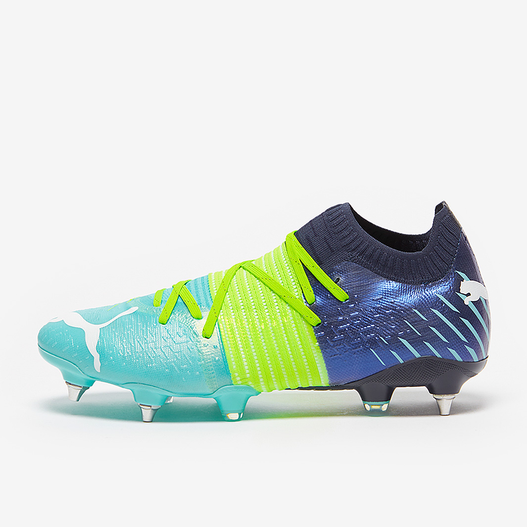Puma Future Z 1.2 SG - Green Glare/Elektro Aqua/Spellbound - Mens Boots
