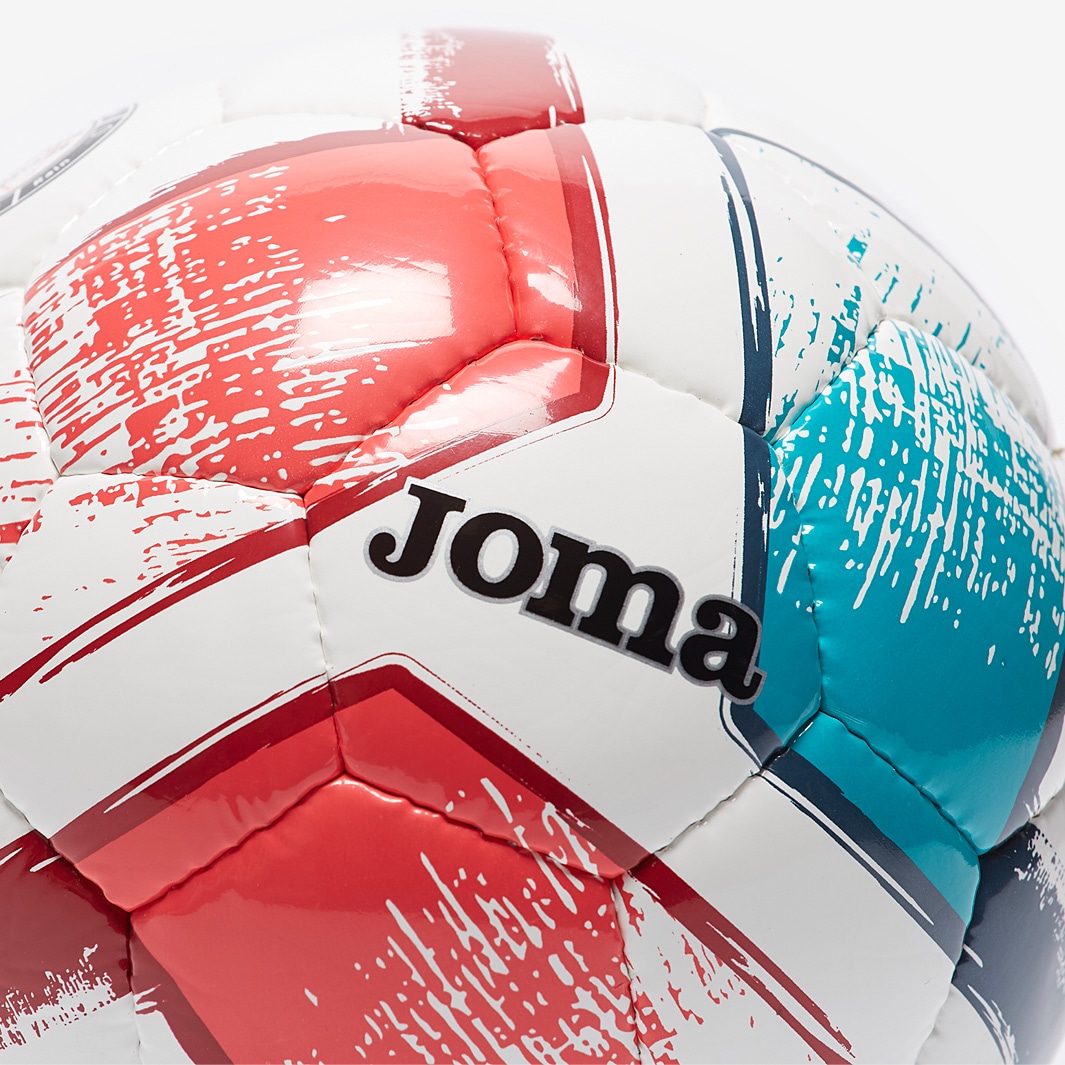 Joma Dali II Football - White/Fuchsia Red/Fluor Yellow - Footballs ...