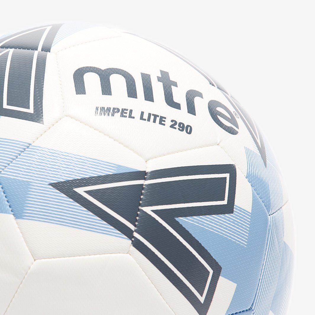 Mitre 21 Impel Lite 290 Football - White/Sky Blue/Black - Footballs