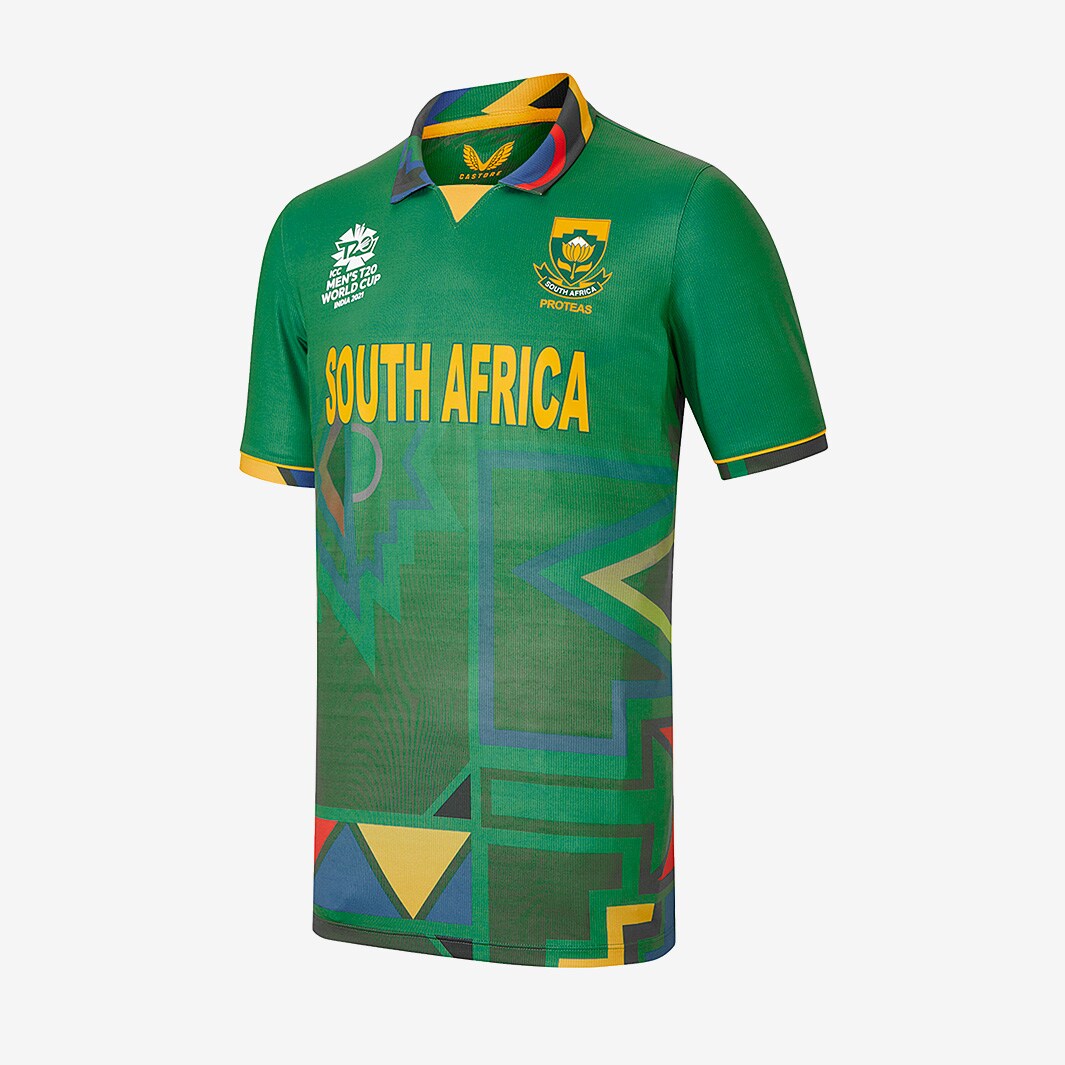 Castore South Africa T20 WC Shirt - Green - Cricket Replica