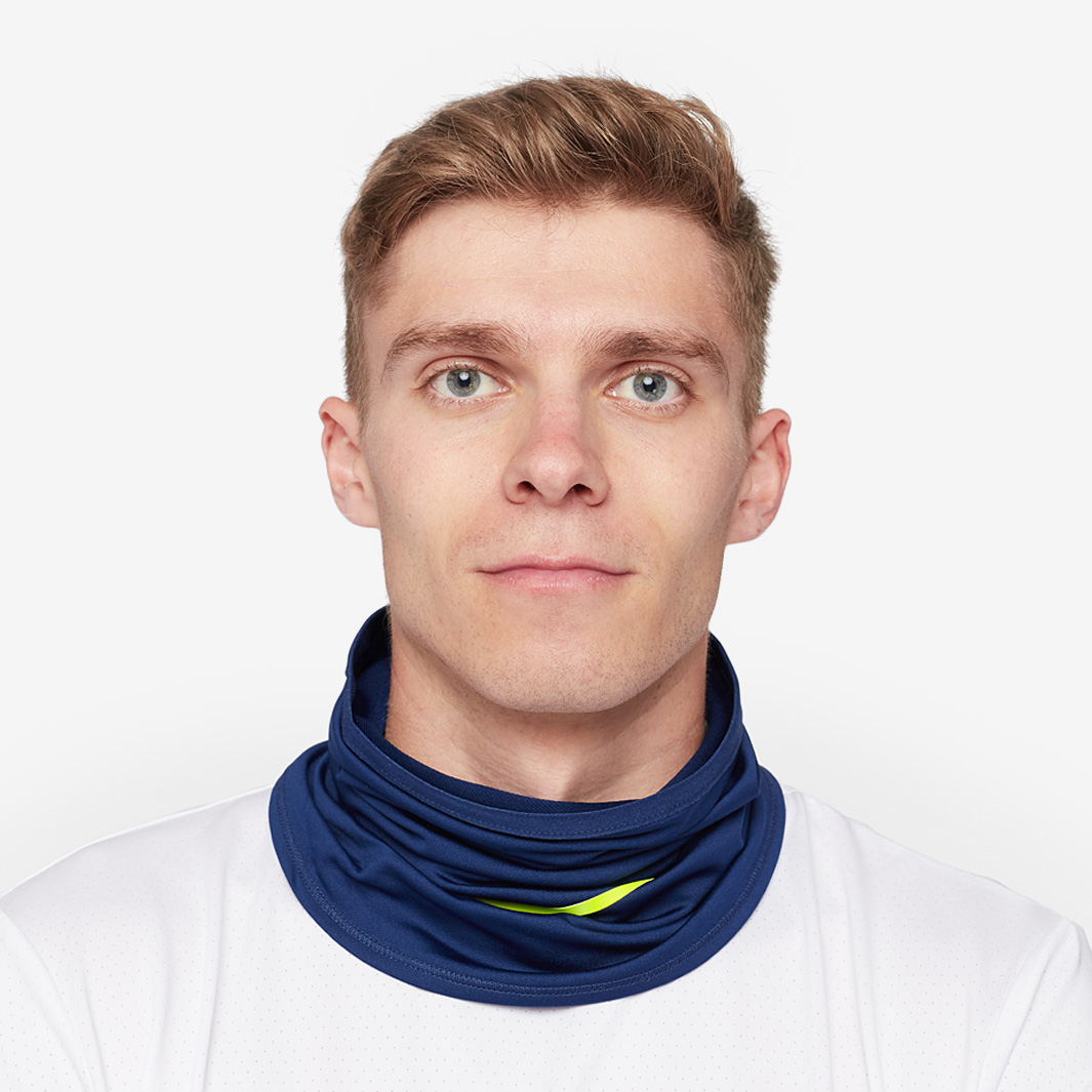 Cache-cou Nike Dri-FIT Winter Warrior - Bleu/Volt - Bleu/Volt - Cache ...