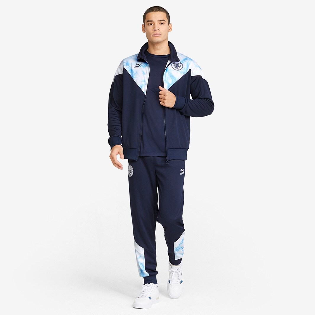 Puma Manchester City 21/22 Iconic MCS Mesh Track Jacket - Peacoat/Puma ...