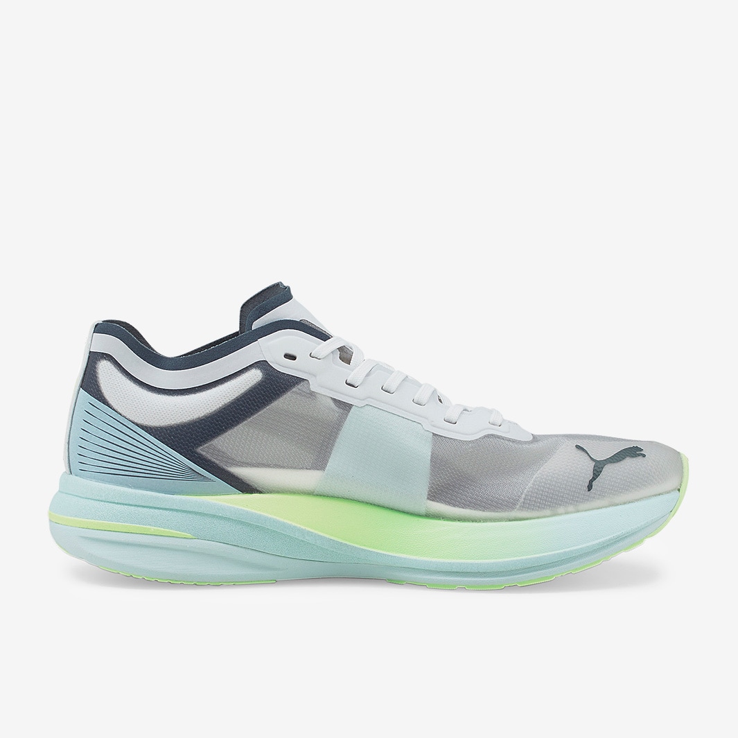 Puma Deviate Nitro Elite Racer - Puma White-Dark Slate-Fizzy Light ...