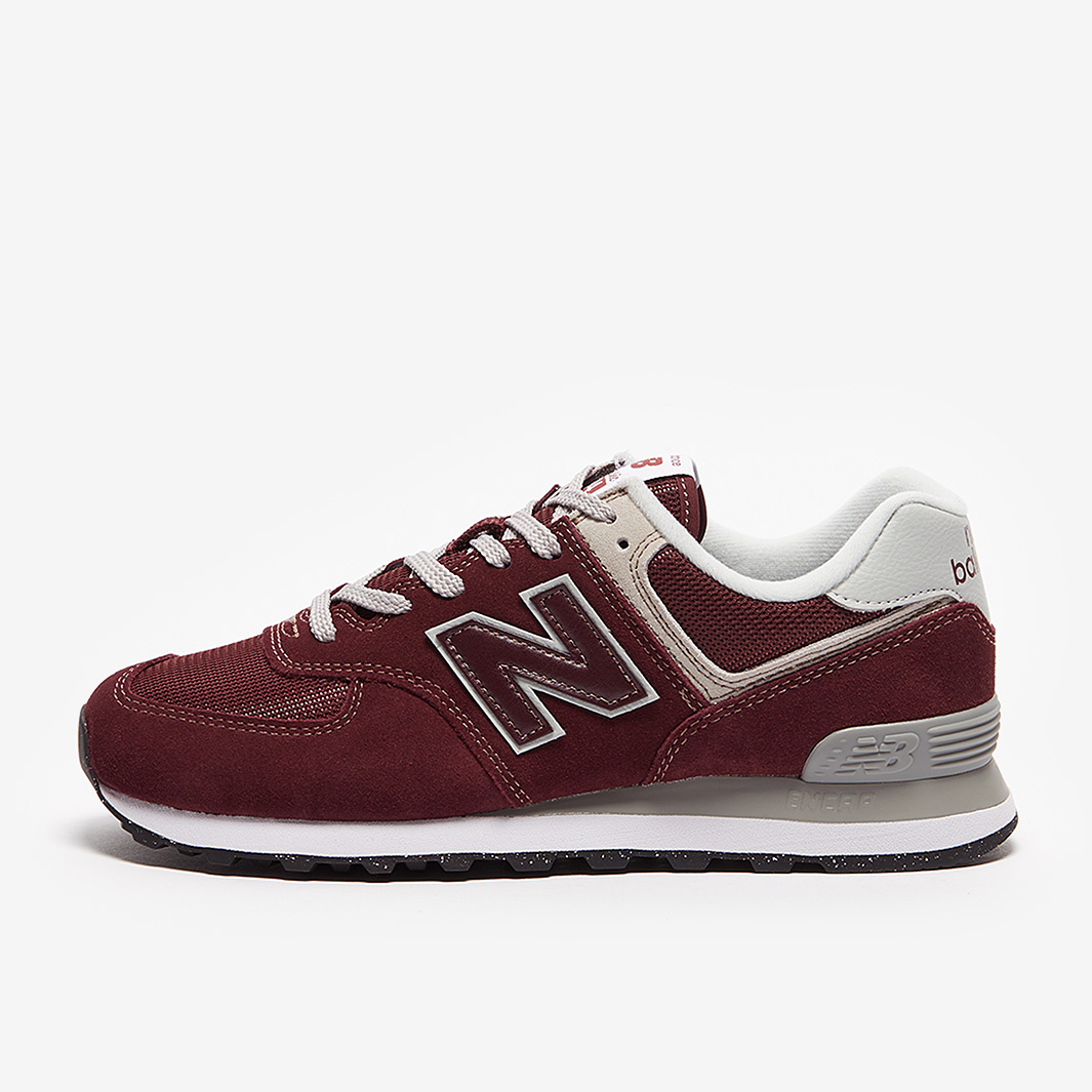 New Balance Green Leaf 574 - Burgundy - Trainers - Mens Shoes