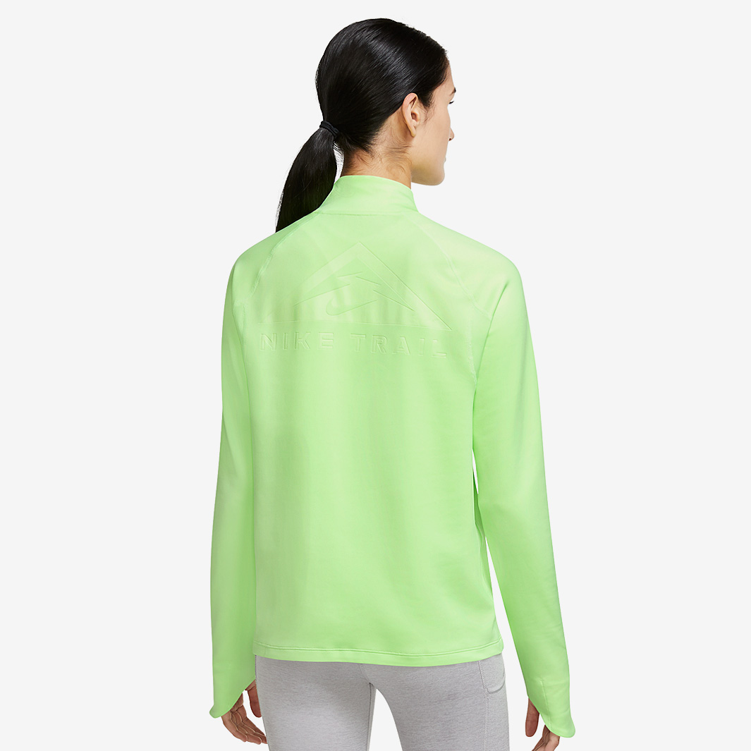 Nike Womens Dri-FIT Element Trail Midlayer - Lime Glow/Hyper Royal ...