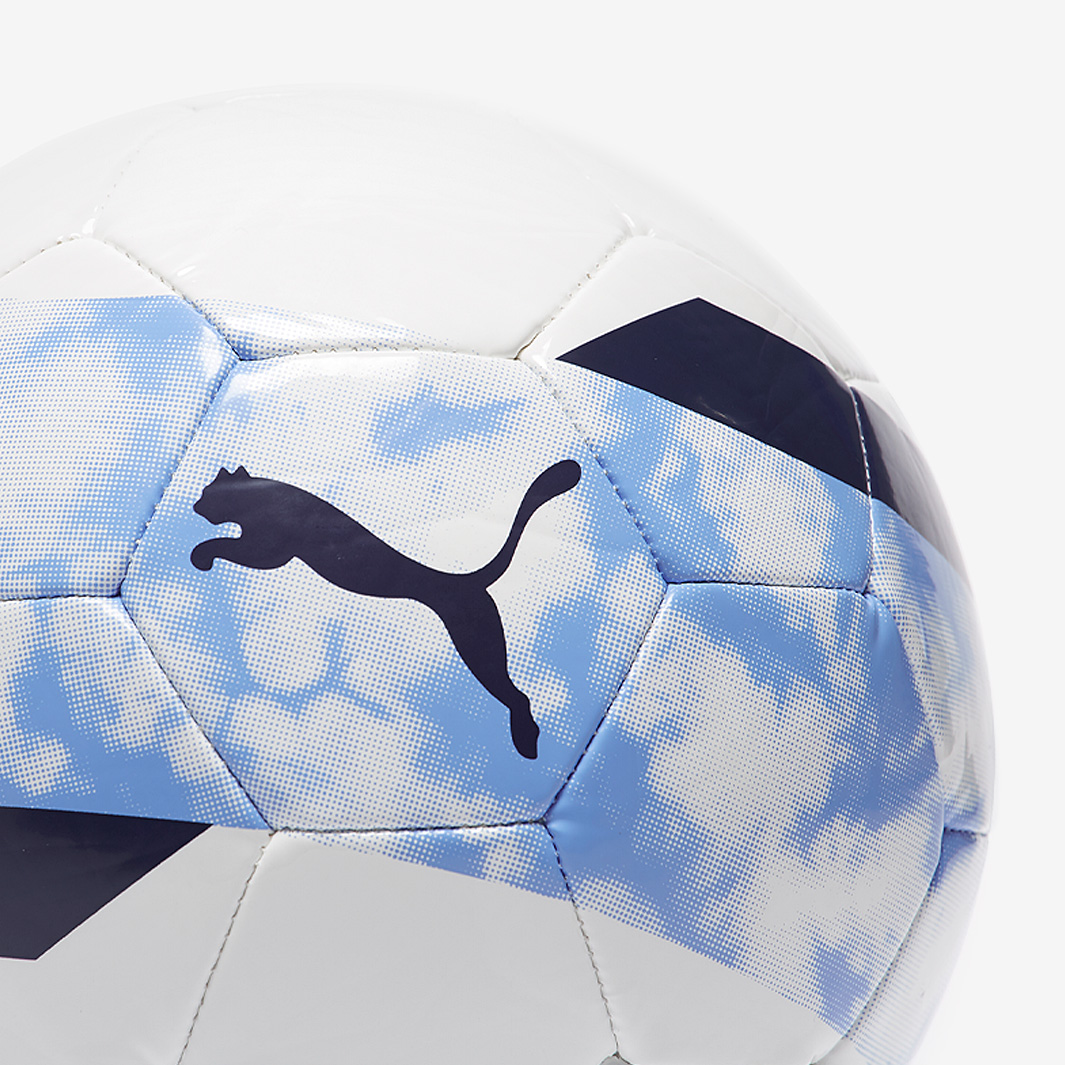 Balón Puma Manchester City Iconic - Puma Blanco/Azul Claro/Azul Marino ...