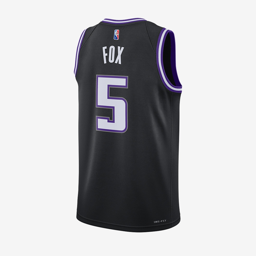 Nike NBA Sacramento Kings DeAaron Fox Swingman Jersey - Black/Fox ...