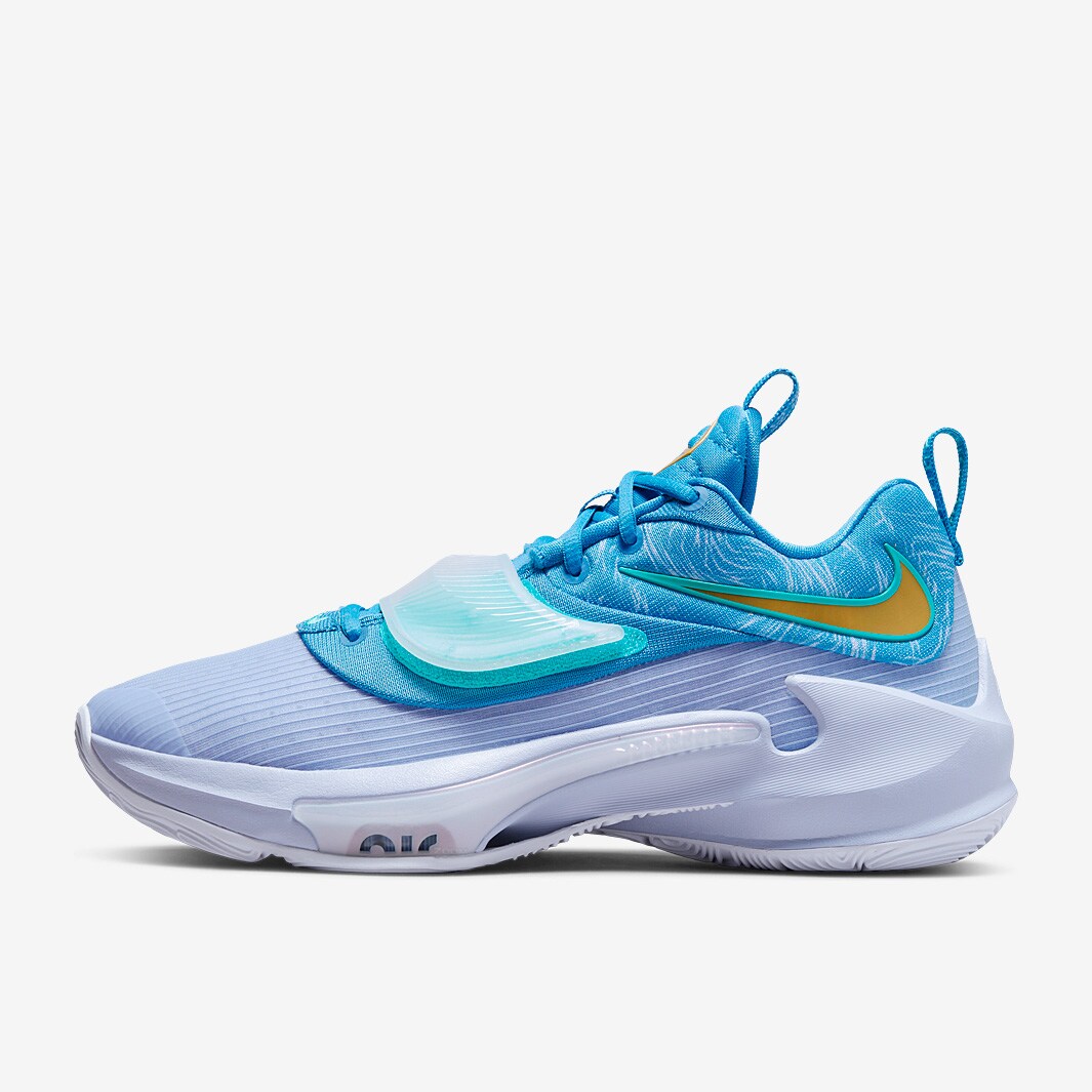 Nike Zoom Freak 3 Freeze Time - Dutch Blue/Metallic Gold-Ghost - Mens ...