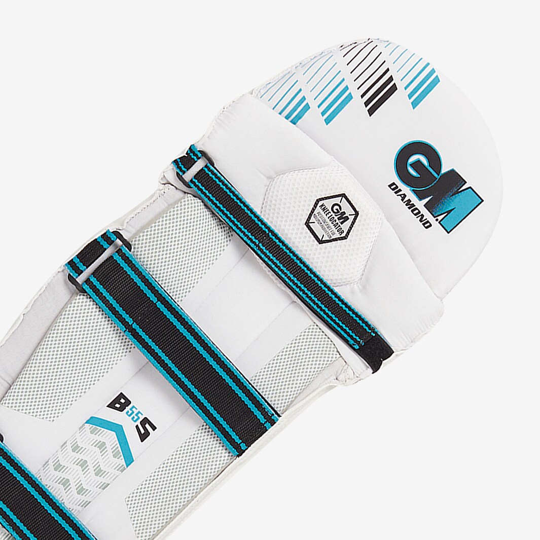 Gunn & Moore Diamond LH Batting Pads - White - Batting Equipment
