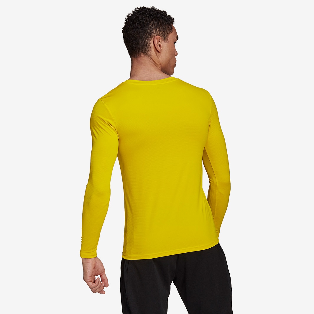 adidas Team Base Tee 21 - Team Yellow - Mens Base Layer | Pro:Direct ...