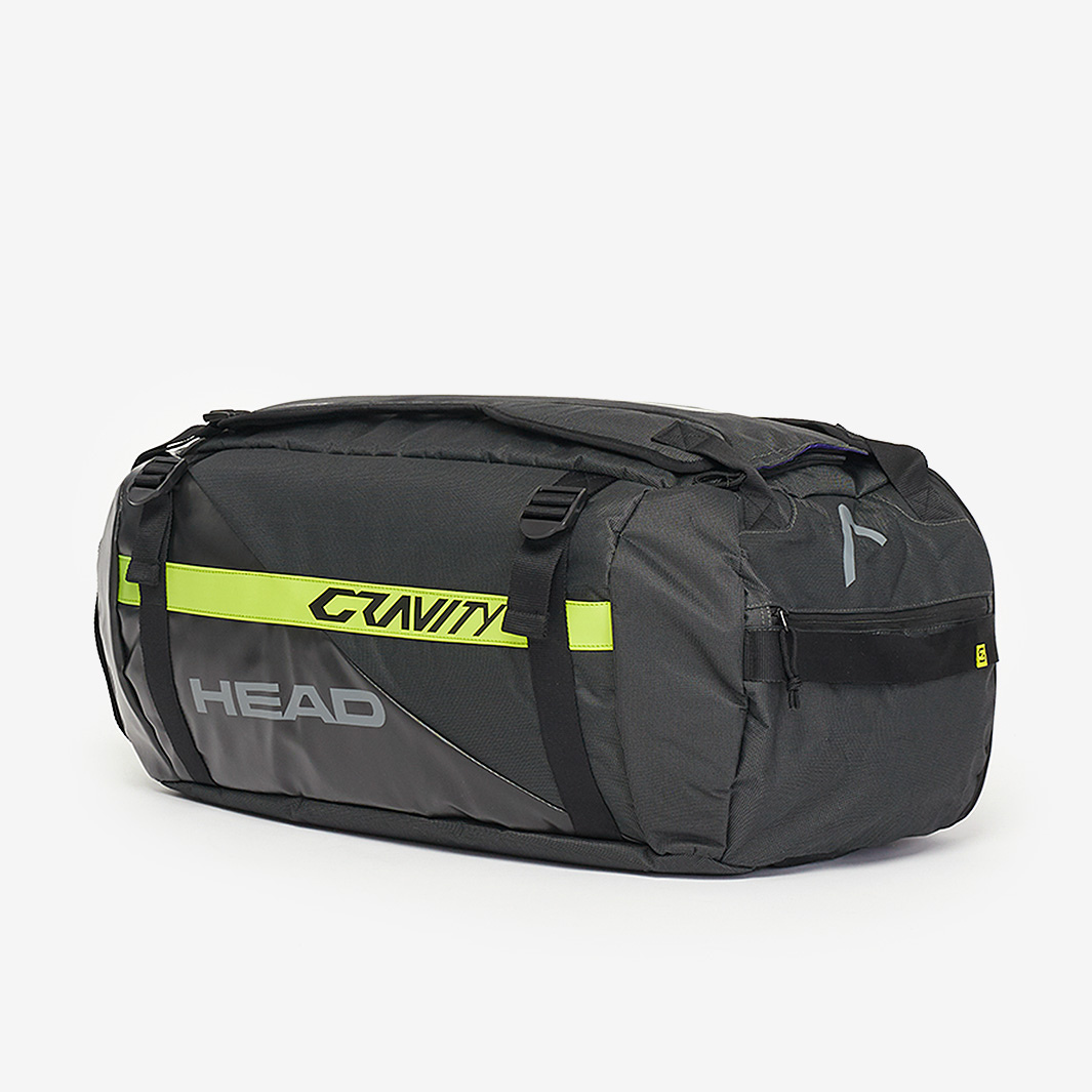 Gravity r-PET Duffle Bag - Black/Yellow - Bags & Luggage
