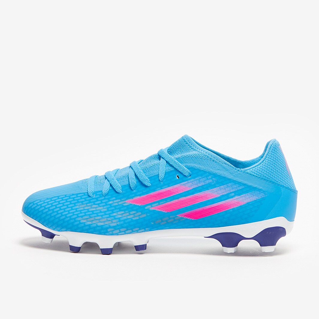 adidas X Speedflow.3 MG - Sky Rush/Team Shock Pink/White - Mens Boots ...