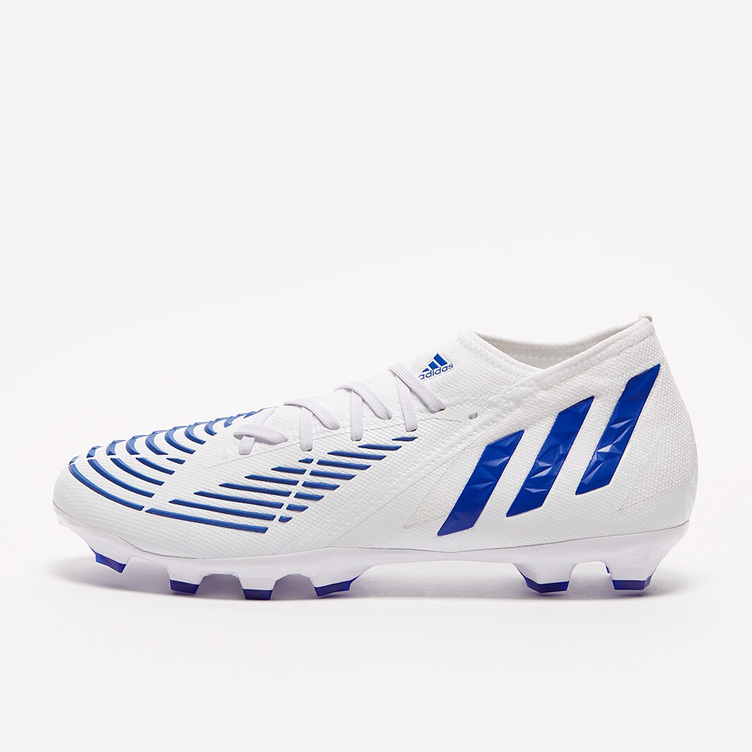 adidas Predator Edge.2 MG - Blanco/Hi-Res Azul/Blanco - Botas para ...