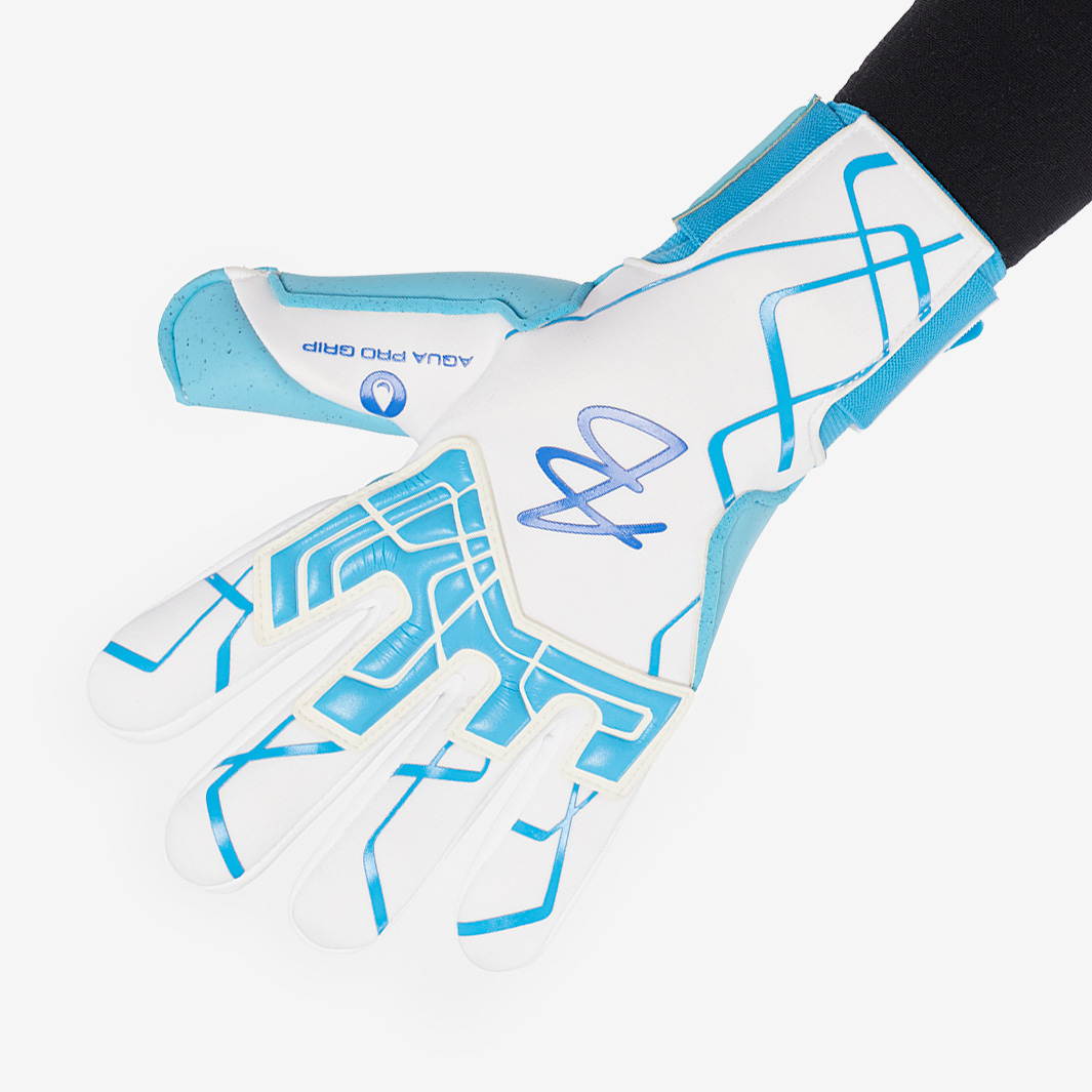 AB1 Kids Undici 2.0 Aqua Fuzo - White/Blue - Junior GK Gloves