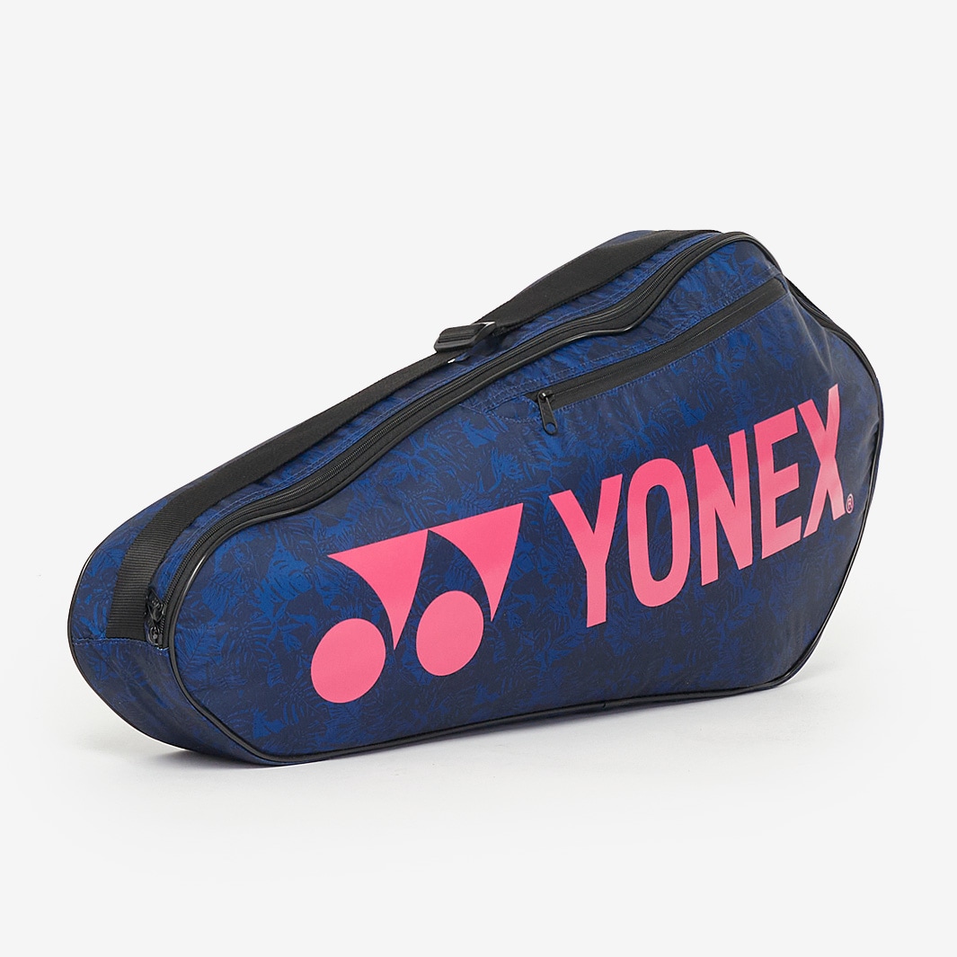 Yonex Team Series 3 Racket Bag - Navy/Pink - Bags & Luggage