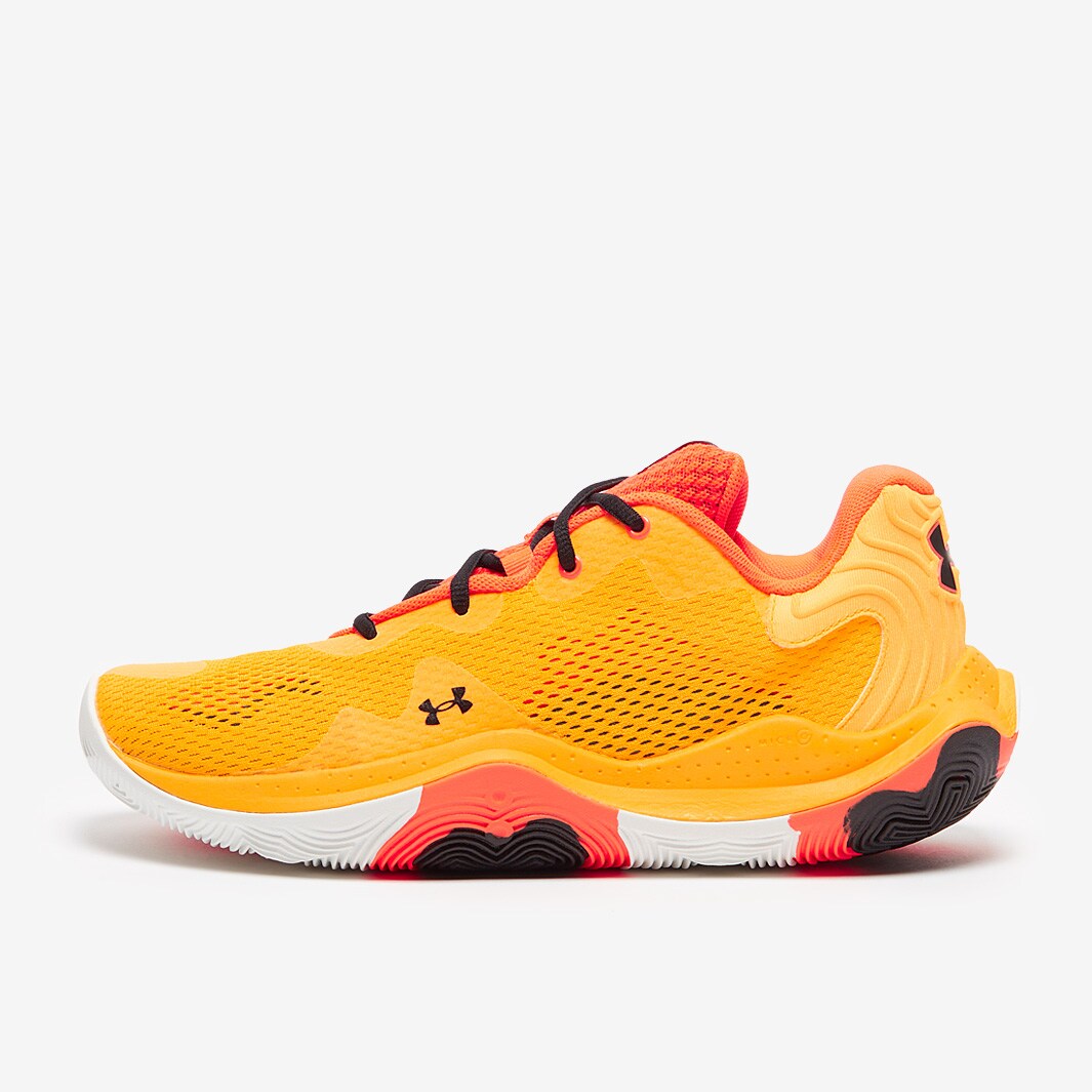 Under Armour Spawn 4 - Orange Shock/White/Black - Mens Shoes