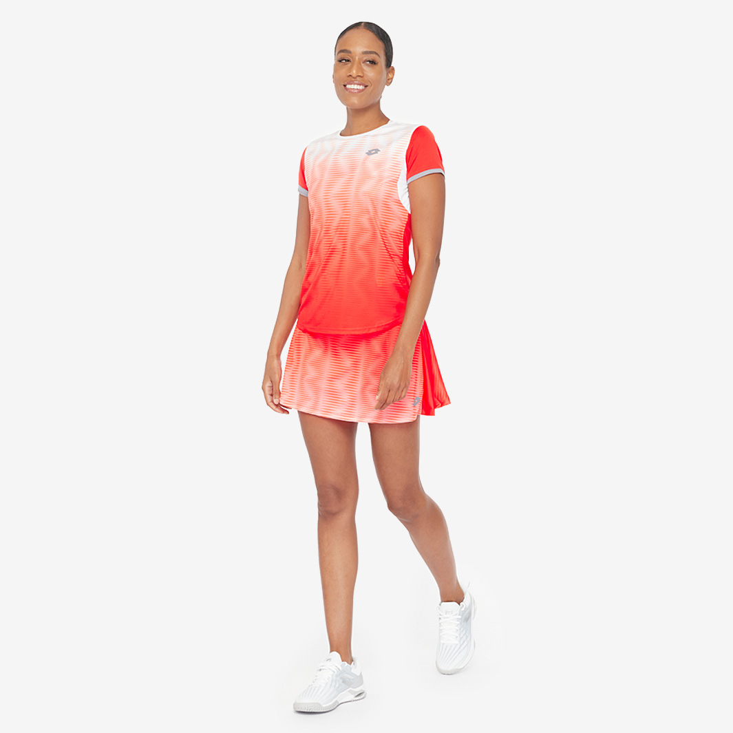 Lotto Womens Top Ten IV Skirt - Red Poppy - Womens Clothing