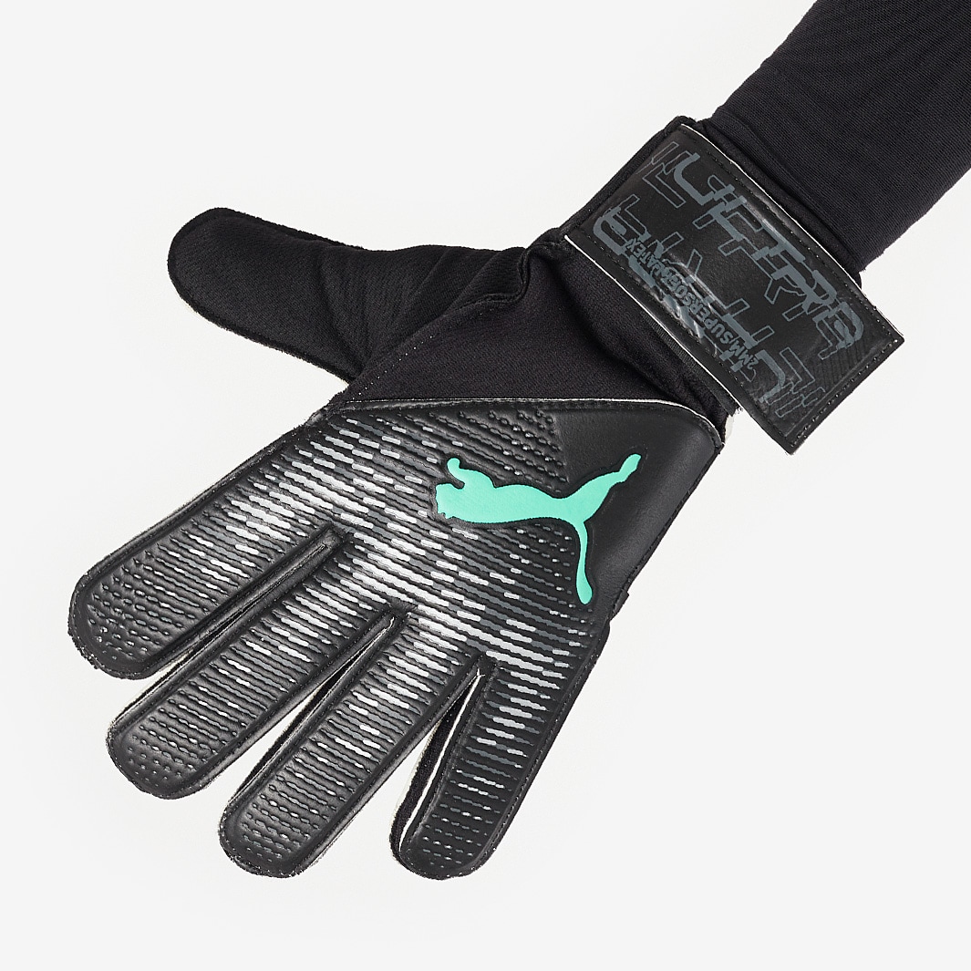 Puma Ultra Grip 4 RC - Puma Black/Elektro Aqua - Mens GK Gloves