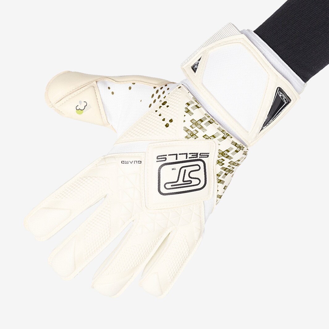 Sells Junior Pro F3 Gold Guard - White/Gold - Junior GK Gloves | Pro ...