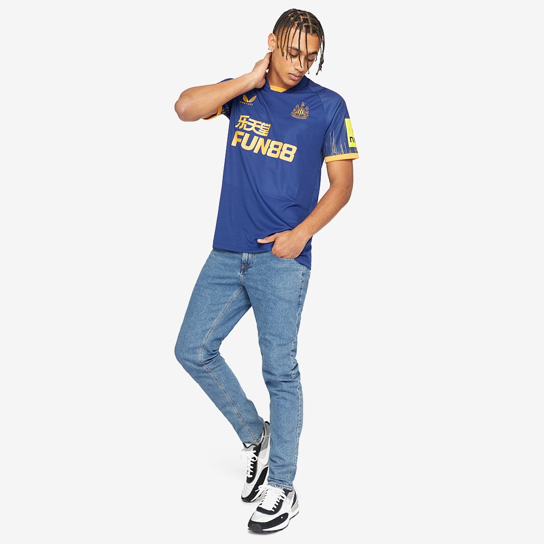 Castore Newcastle United 22/23 Away Shirt With Sponsor - Peacoat Navy ...