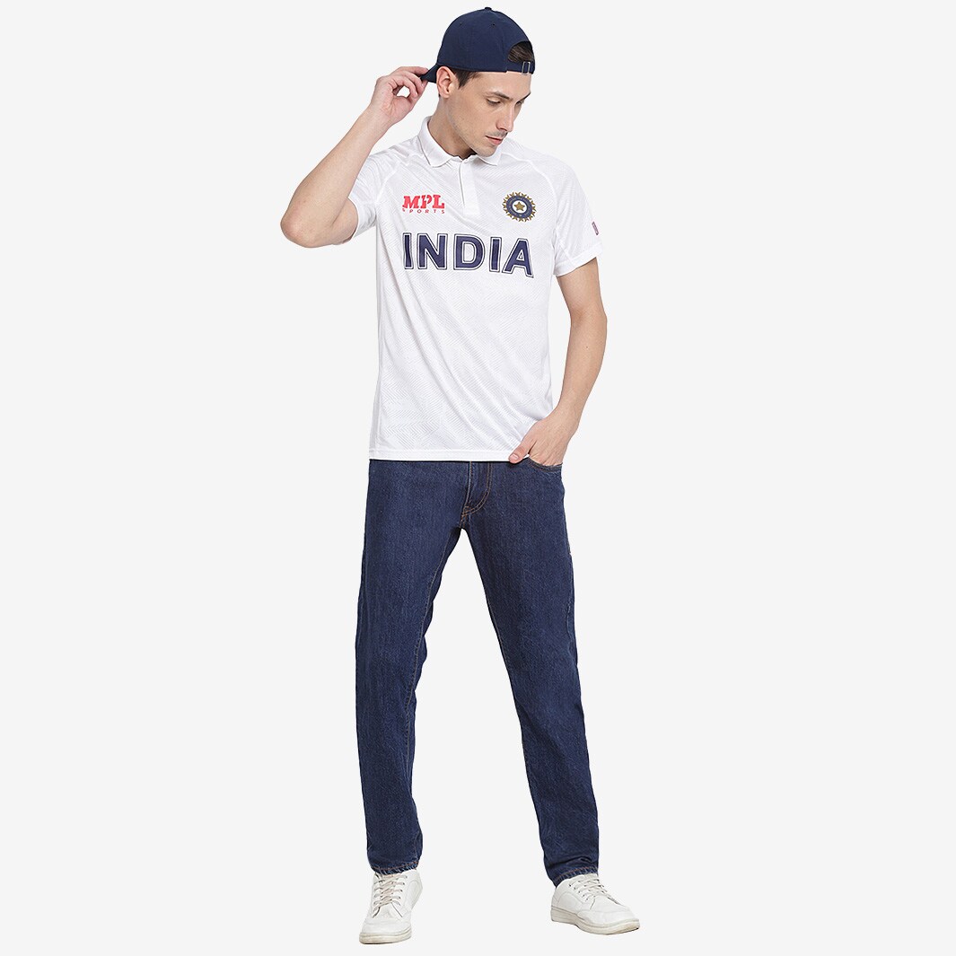 MPL India WTC Shirt - White - Cricket Replica