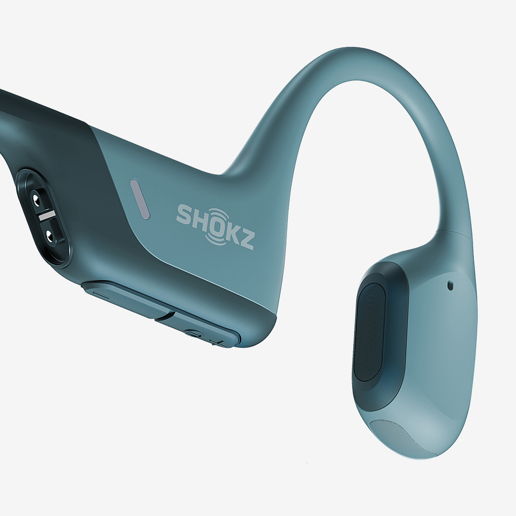 Shokz OpenRun Pro Wireless Headphones - Blue - Electronics