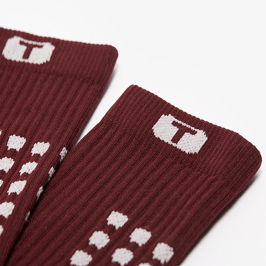 TRUsox Mid-Calf Thin Crew Socks 3.0 - Maroon - Mens Clothing