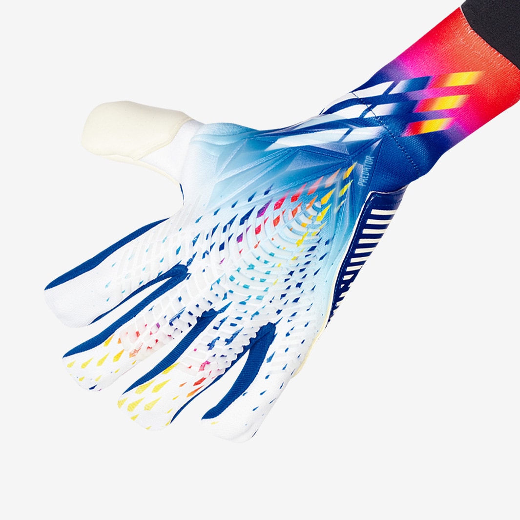 adidas Predator GL Pro FSP - White/White/Bright Cyan - Mens GK Gloves ...