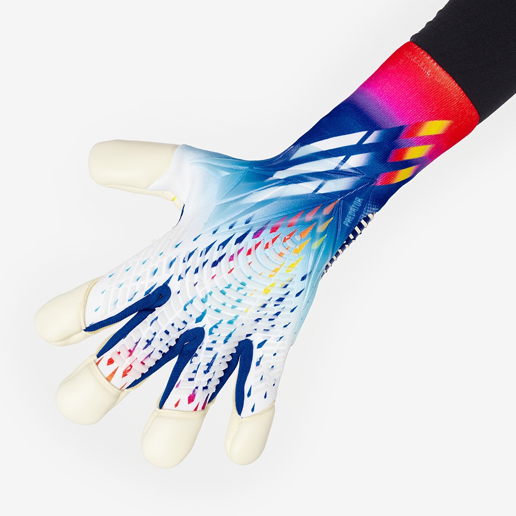 adidas Predator GL Pro HYP - White/White/Bright Cyan - Mens GK Gloves ...