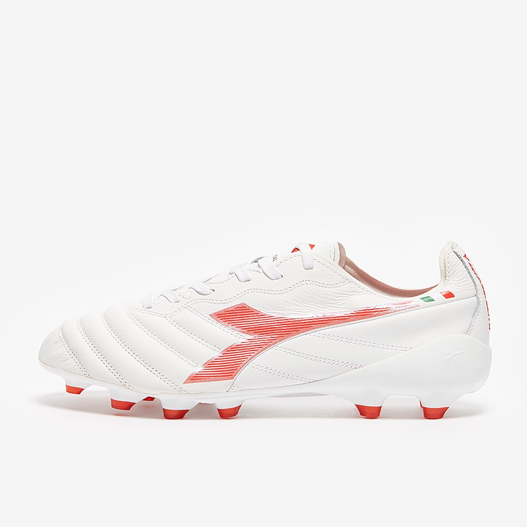 Diadora B-Elite Italia Tech FG - Blanco/Rojo Milano - Terreno Firme ...