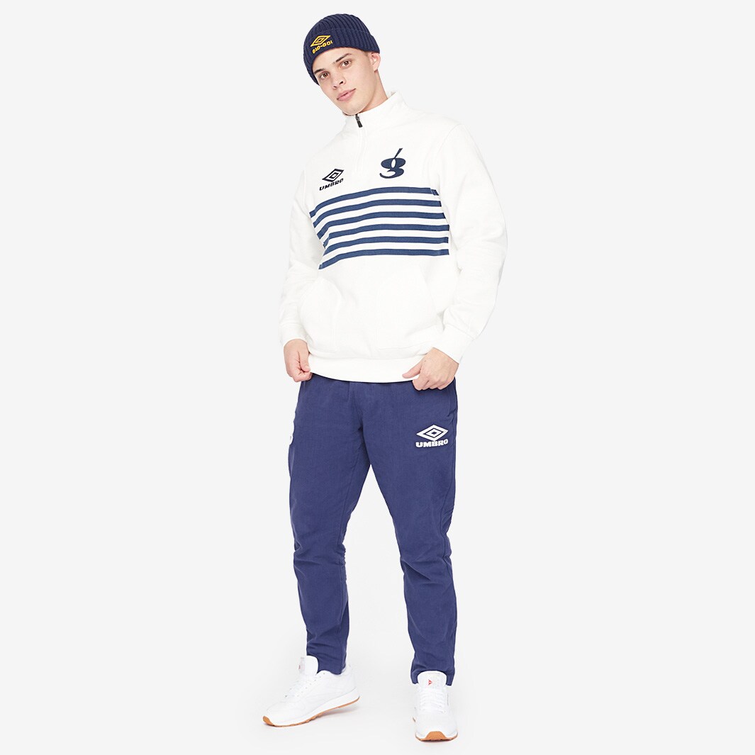 Umbro x Gio-Goi Shore Leave Sweat - Marshmallow/Patriot Blue - Umbro x ...